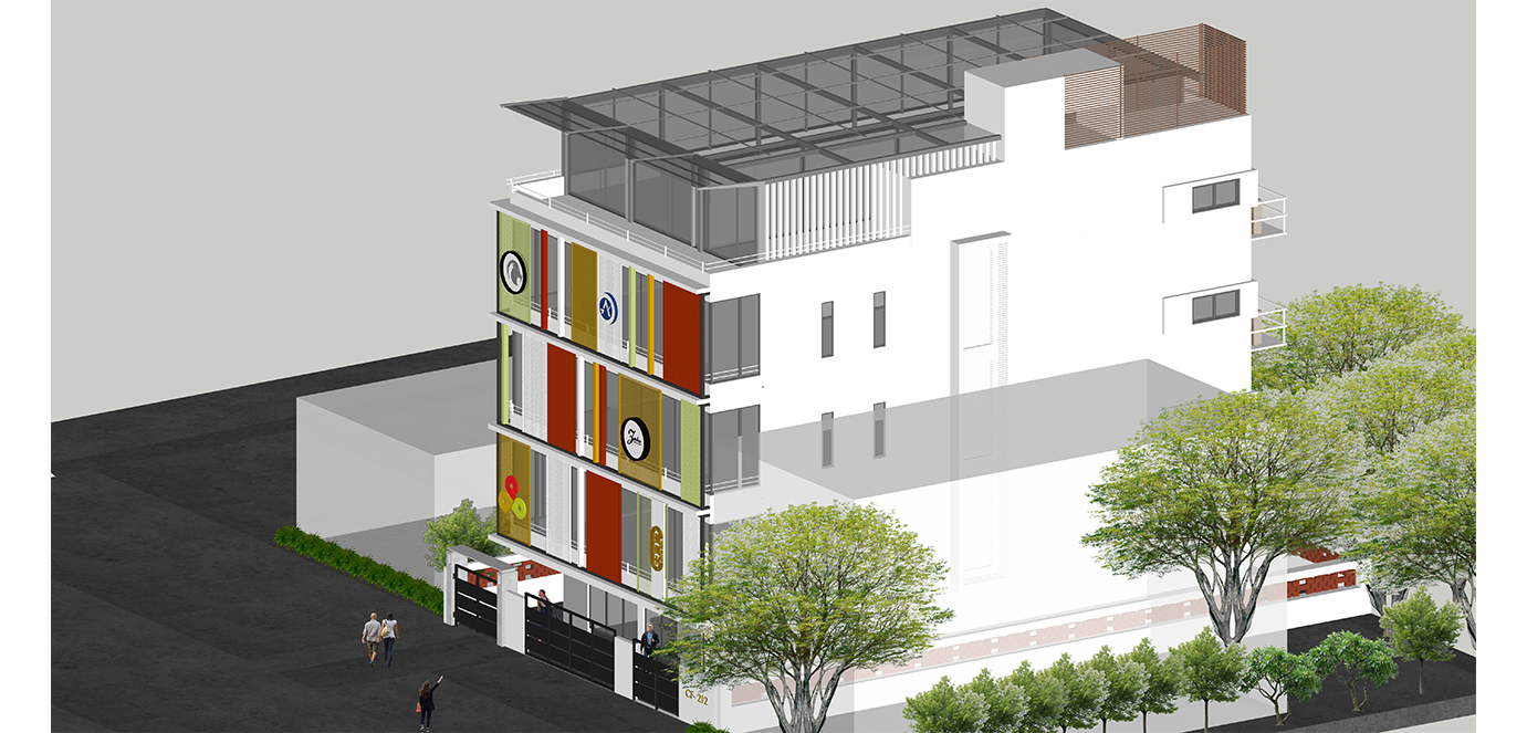 Ayan Sen Architects | Building at CF Block